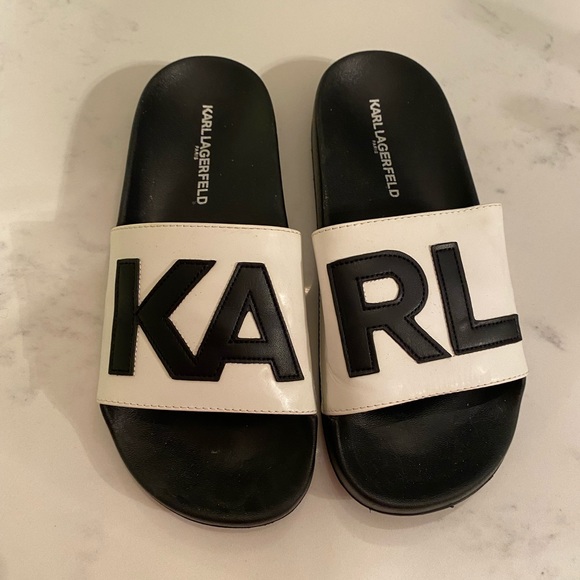 Karl Lagerfeld | Shoes | Karl Lagerfeld Slides | Poshmark